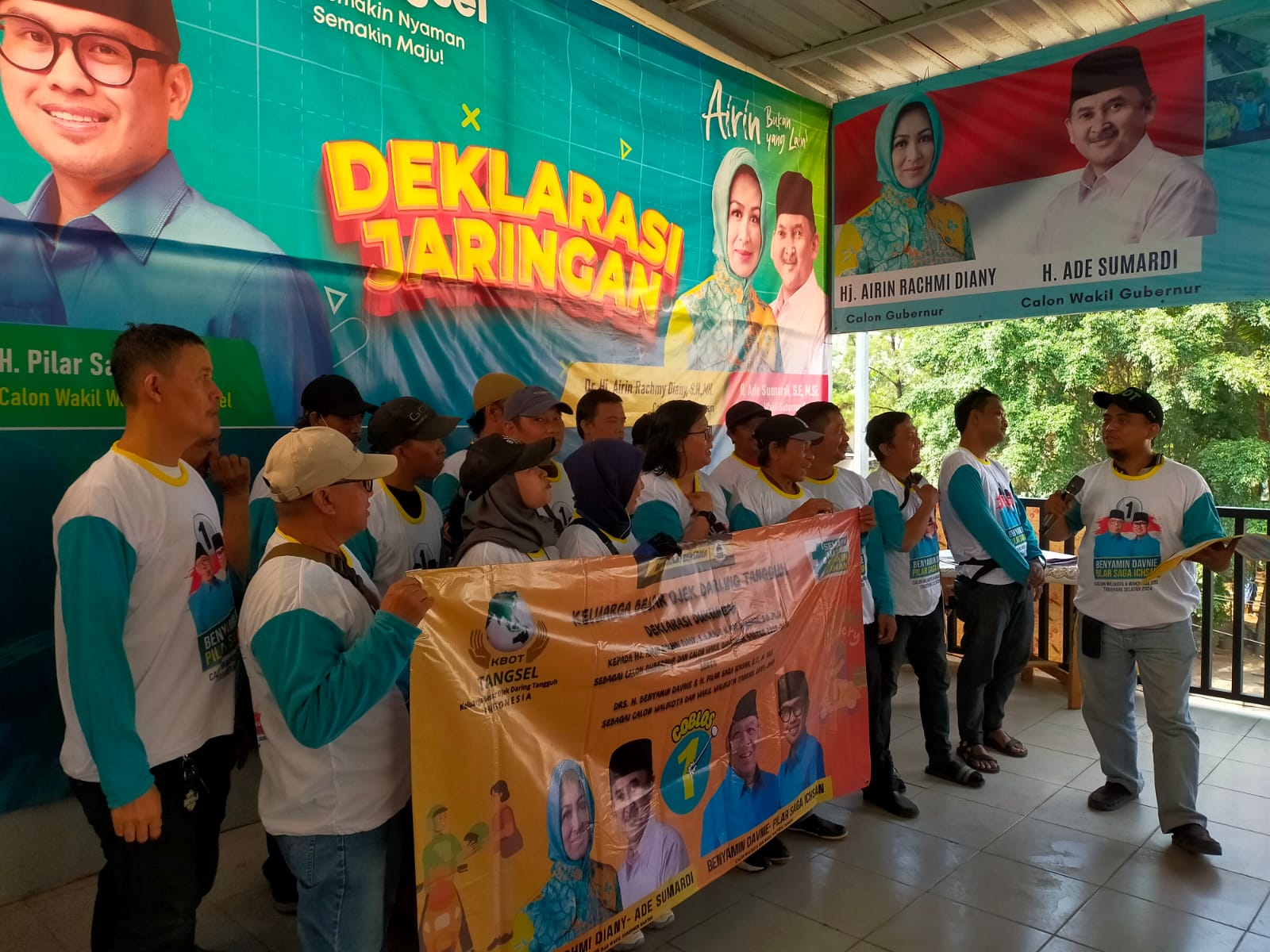 Komunitas Ojol di Tangsel Siap Bergerak Kawal Airin Rachmi Diany Jadi Gubernur dan Benyamin ...